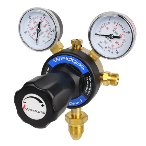 2 Gauge Two Stage Oxygen Regulator | Caswells Group